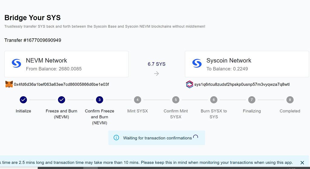 Where is my Syscoin? Bridge or Pali Wallet? - General - Syscoin ...